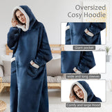 ZS - Extra Long Oversized Huggle Blanket Hoodie – Z S MERCH